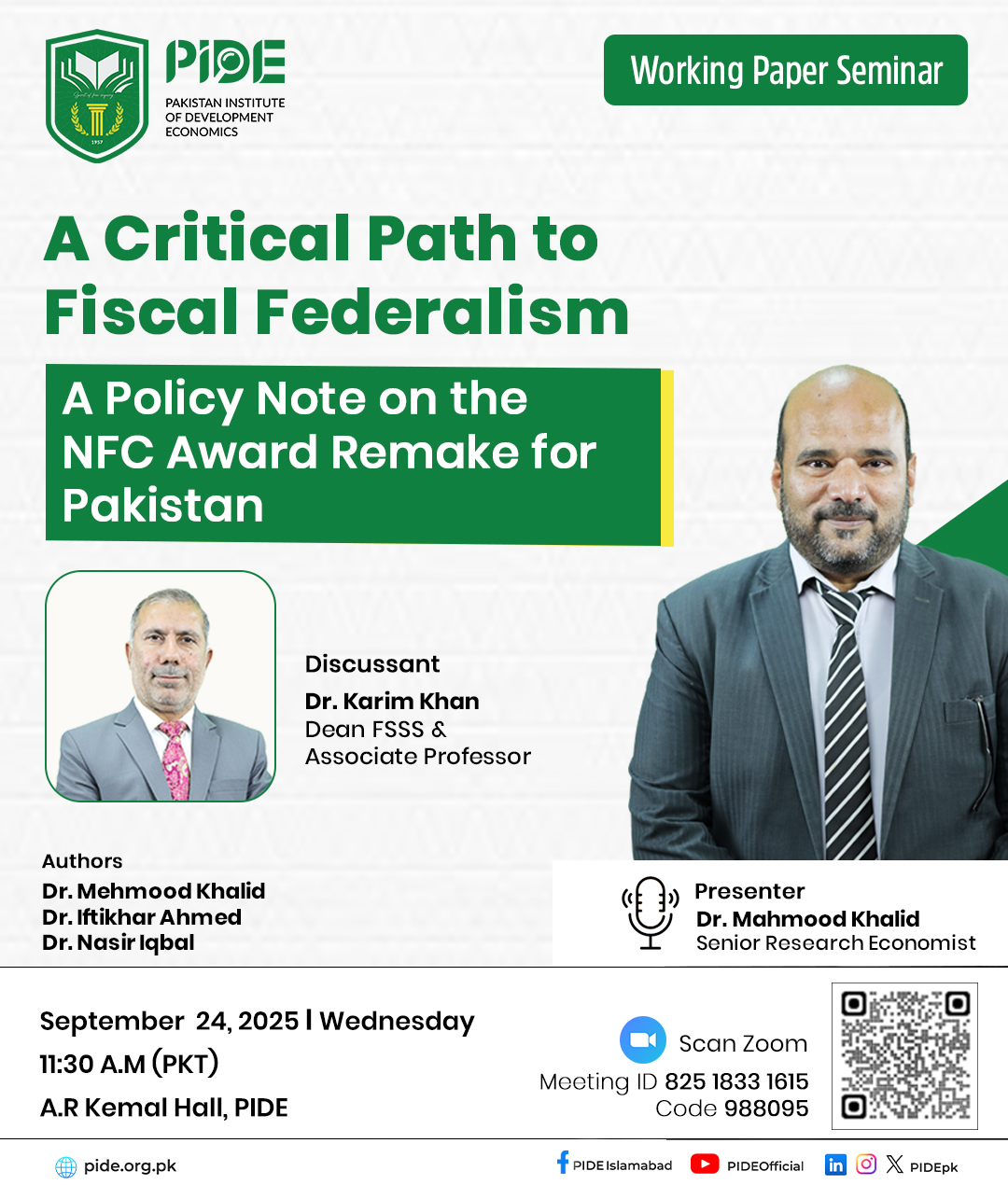 A Critical Path to Fiscal Federalism: A Policy Note on the NFC Award Remake for Pakistan