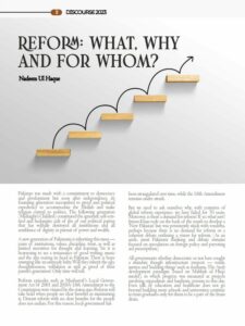 Reform: What, Why and for Whom?