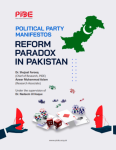 Political Party Manifestos Reform Paradox in Pakistan
