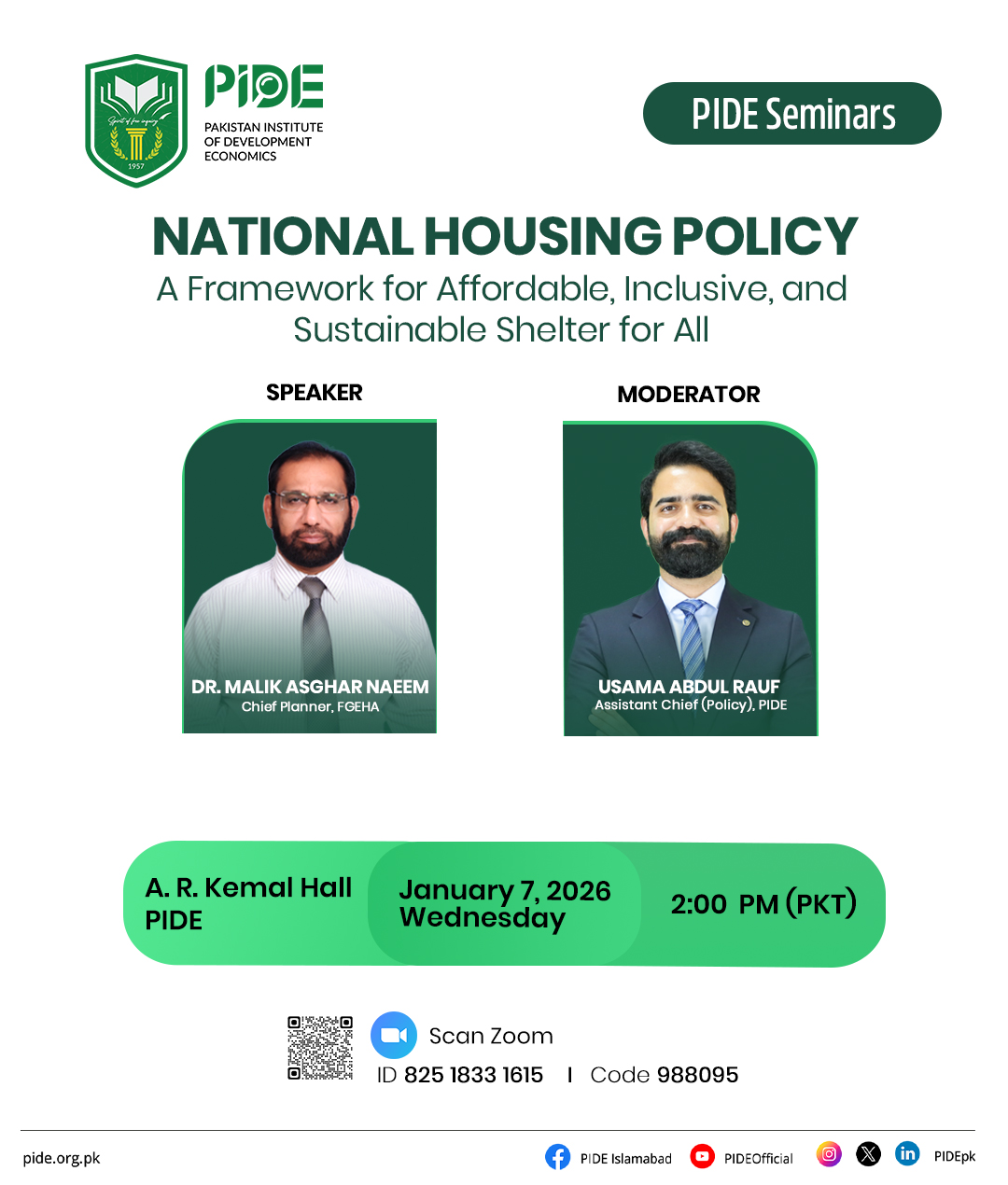National Housing Policy: A Framework for Affordable, Inclusive, and ...