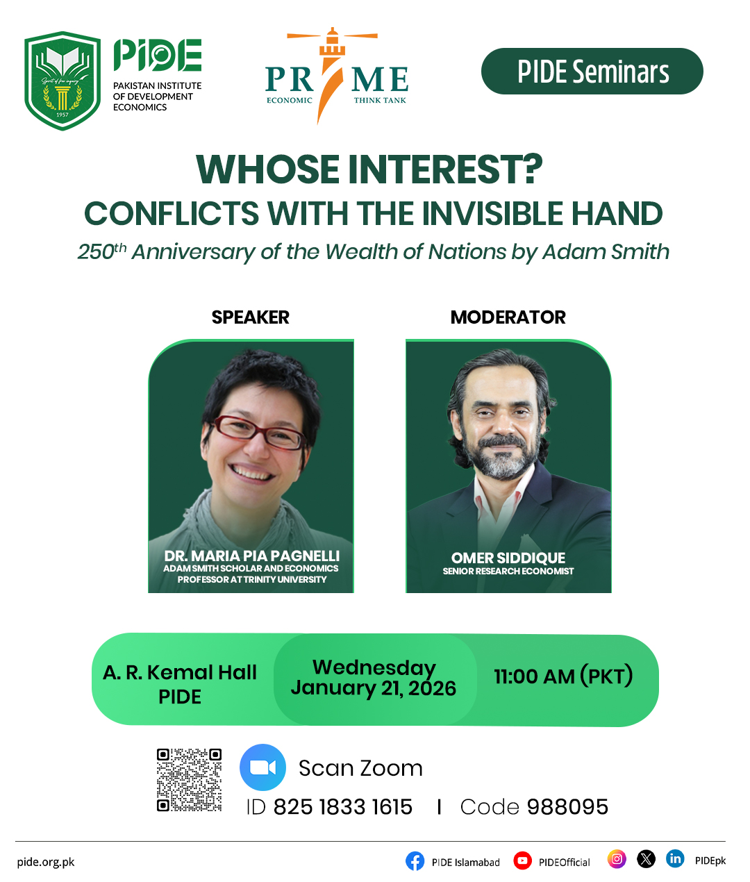 Whose Interest? Conflicts with the Invisible Hand: 250th Anniversary of ...